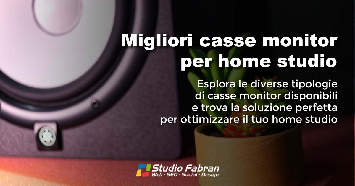 Migliori casse monitor per home studio